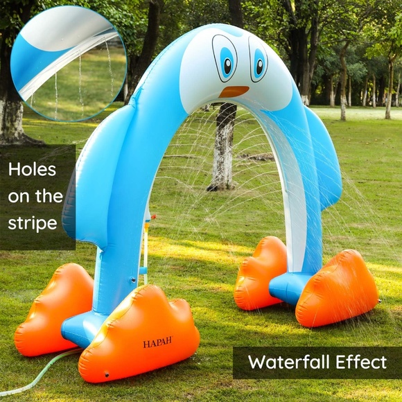 Toys | Inflatable Arch Sprinkler Penguin For Kids Summer Outdoor Fun ...